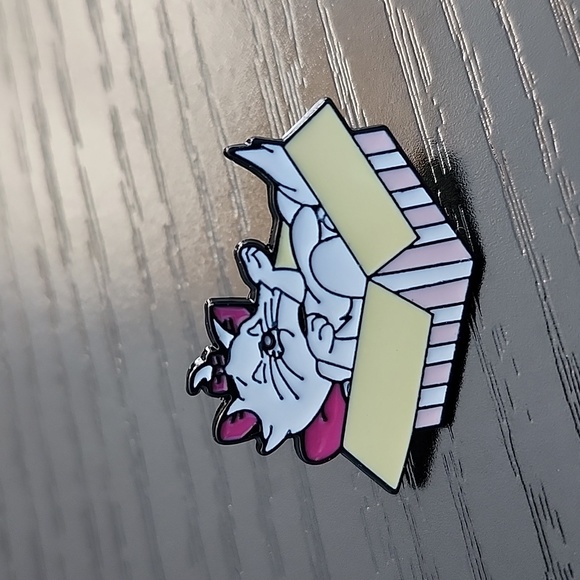 Disney | Jewelry | Disneys Aristocats Marie Inspired Enamel Pin | Poshmark